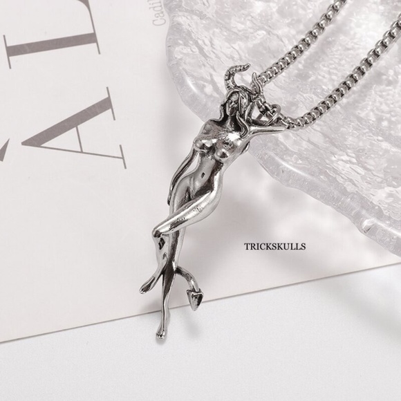 TRICKSKULLS | Accessories | Demon Devil Goddess Modern Art Punk Gothic ...